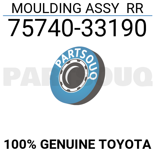 7574033190 Genuine Toyota MOULDING ASSY RR 75740-33190 | eBay