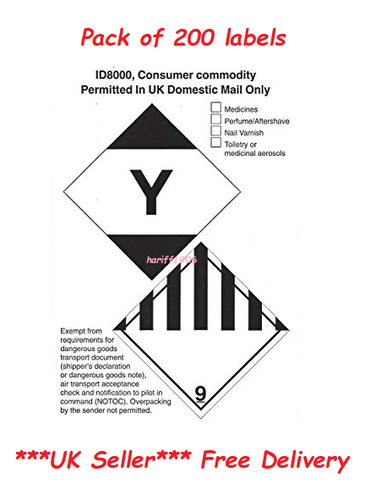 Pack Of 200 Large ID8000 Consumer Commodity Labels | eBay UK