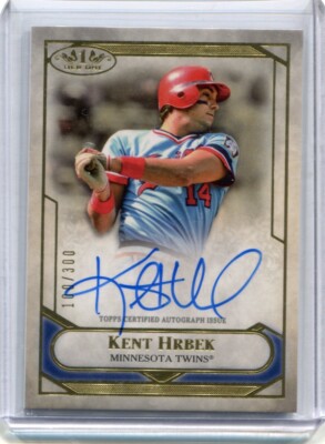 2021 Topps Tier One - KENT HRBEK - Autograph - MINNESOTA TWINS #d/300 ...