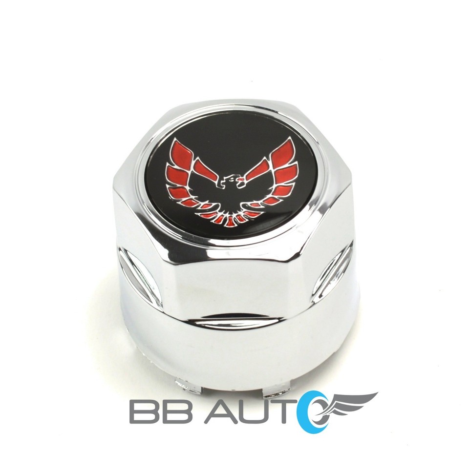77-81 FIREBIRD TRANS AM SNOWFLAKE TURBO ALUMINUM WHEEL CENTER CAPS RED ...