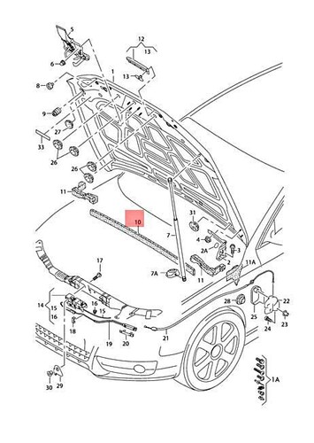 Genuine Seal AUDI Q5 8RB 8R0823723B | eBay