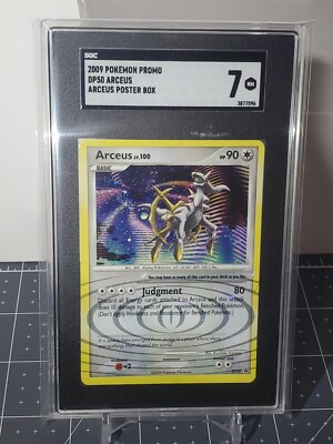 2009 Pokémon Poster Promo Arceus Lv.100 DP50 Cosmic Holo (SGC Graded 7 ...