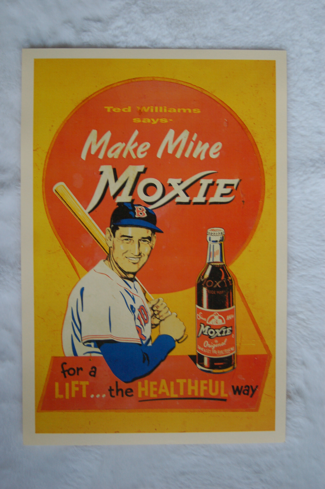 Moxie Cola Promo Baseball Poster Ted Williams | eBay