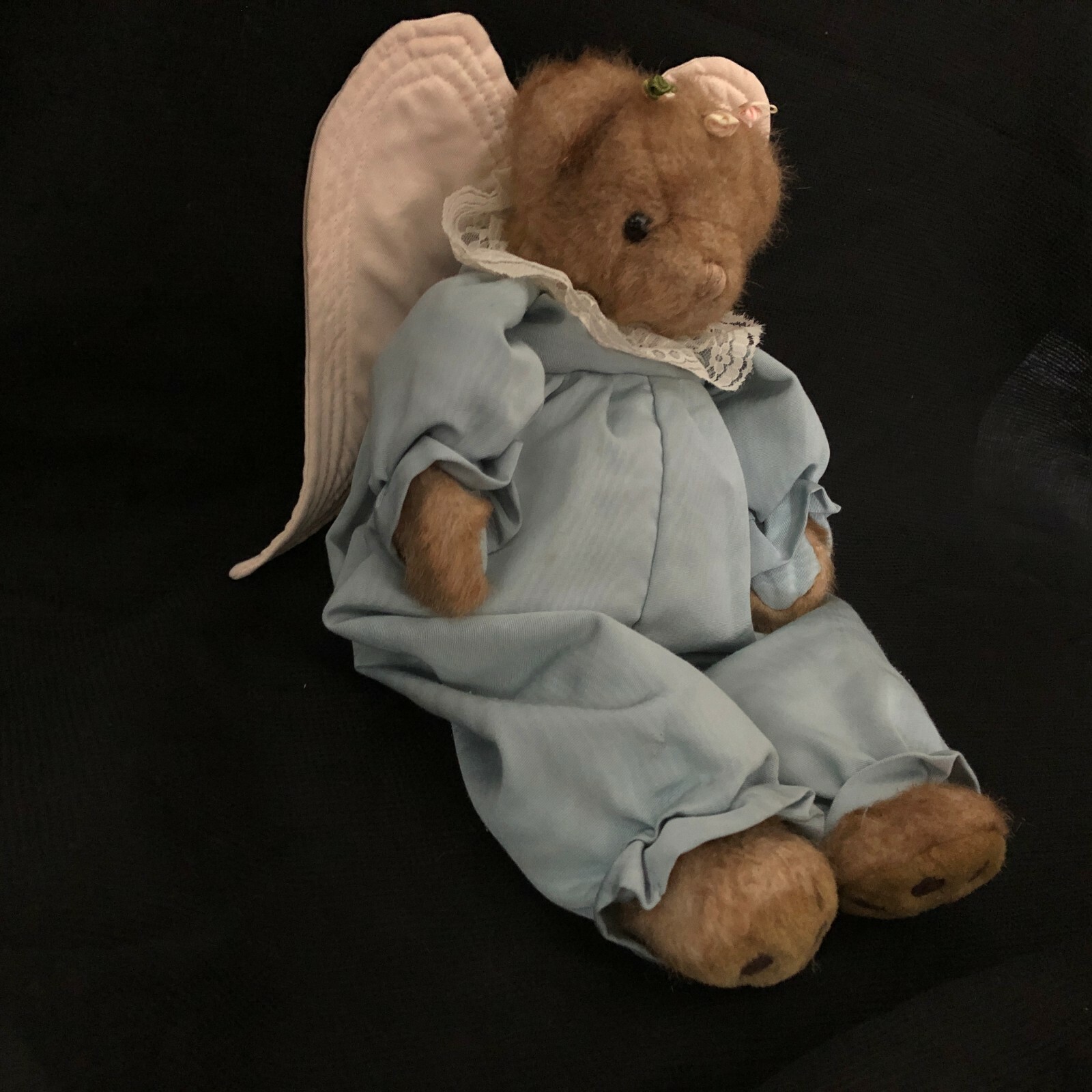 MJC Angel Teddy Bear 20" PURR FECTION Faux Mink Plush 1992 vtg | eBay