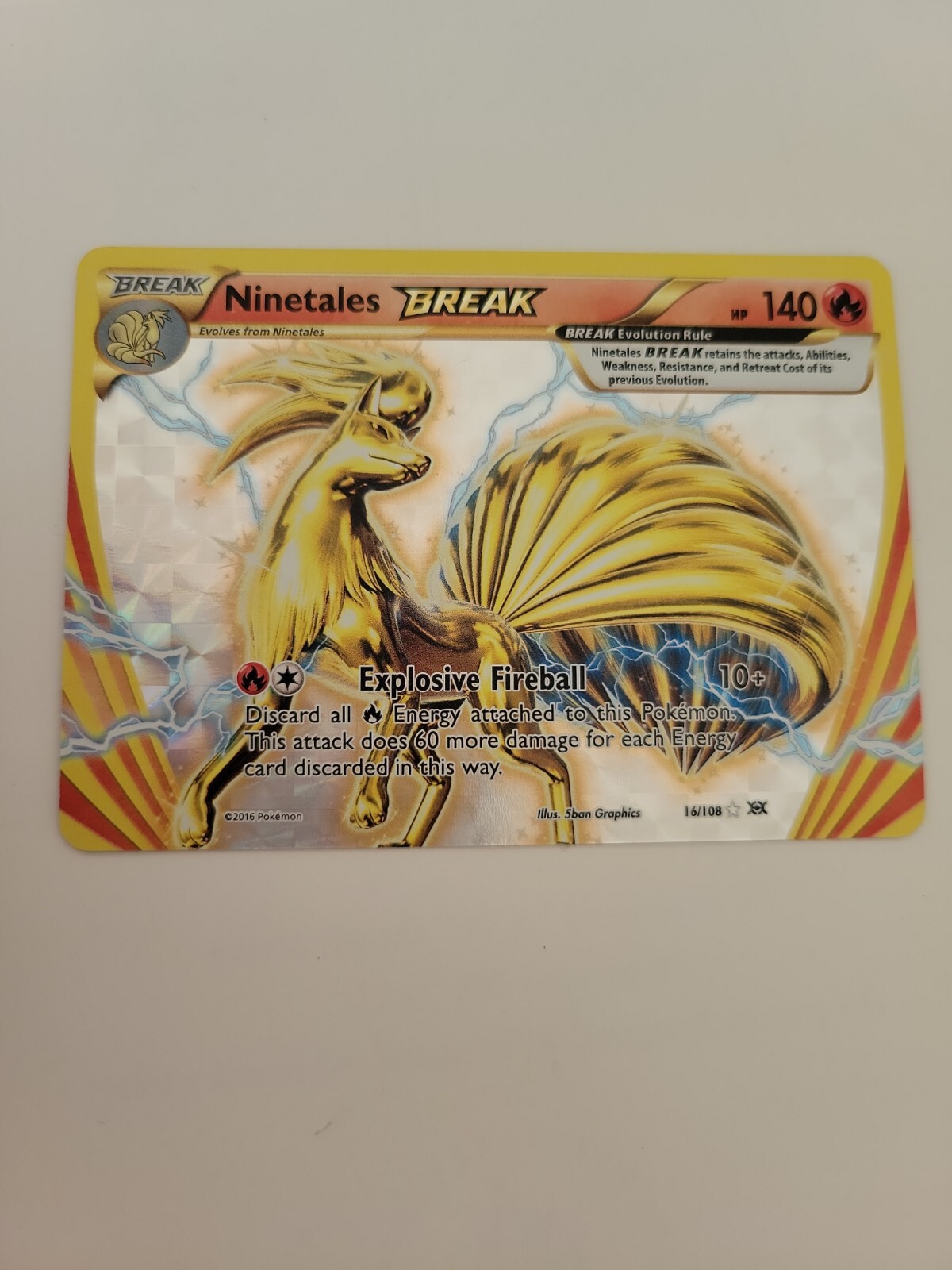 Pokémon TCG Ninetales BREAK XY Evolutions 16/108 | eBay