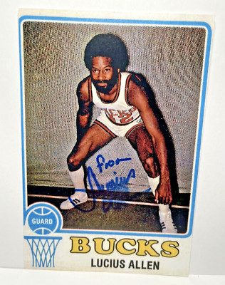 Lucius Allen Signed Autograph 4x6 Photo Milwaukee Bucks NBA | eBay