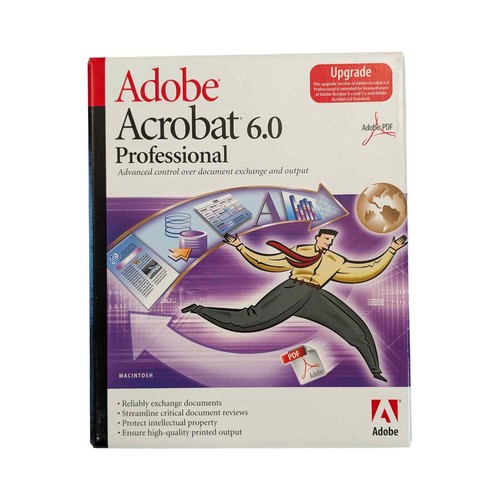 Adobe Acrobat 6.0 Version vintage Mac Macintosh Box Upgrade | eBay