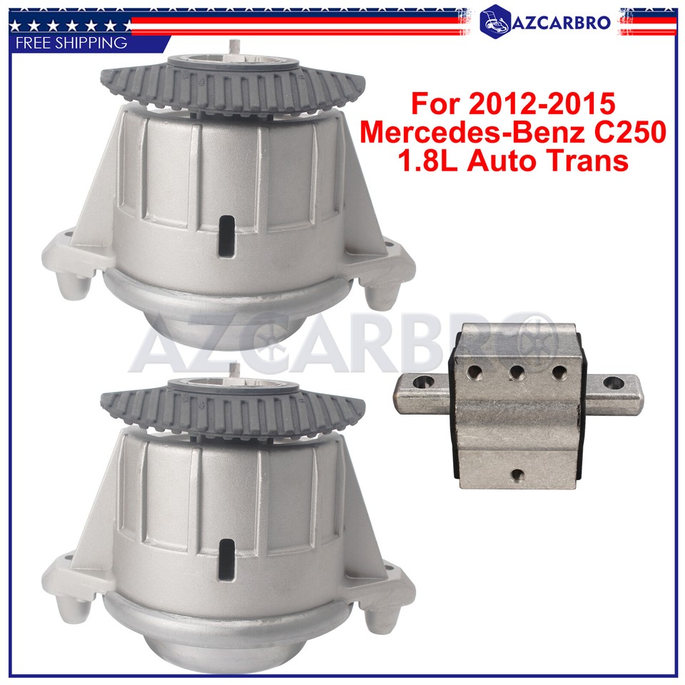 Engine & Trans Mounts 3Pcs Set For Mercedes-Benz C250 1.8L 2042404317 ...
