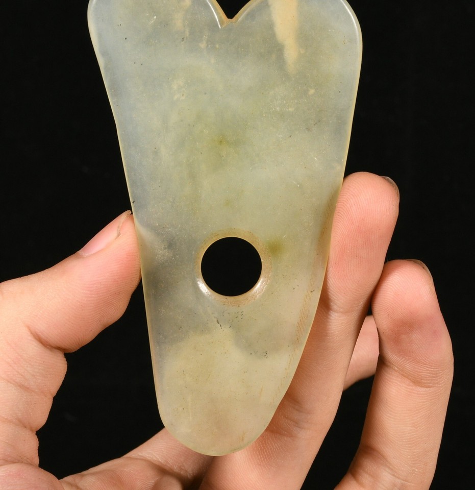 Unique Natural Xiu Jade Hand Carving Beauty Device Scraping Plate ...