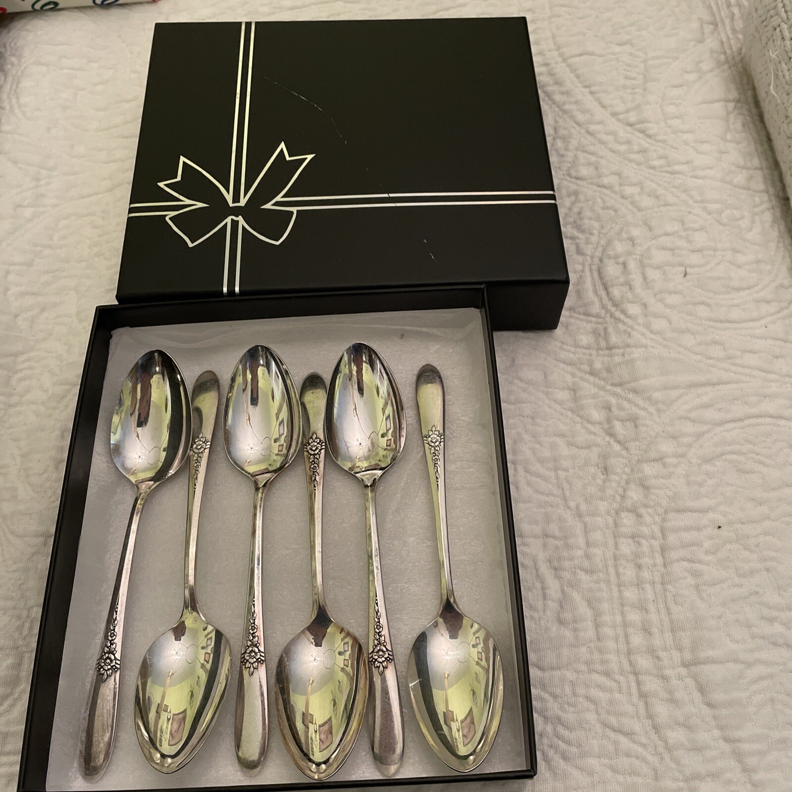 New Vintage Tudorplate Oneida Tea Spoons, Set Of 6 | eBay
