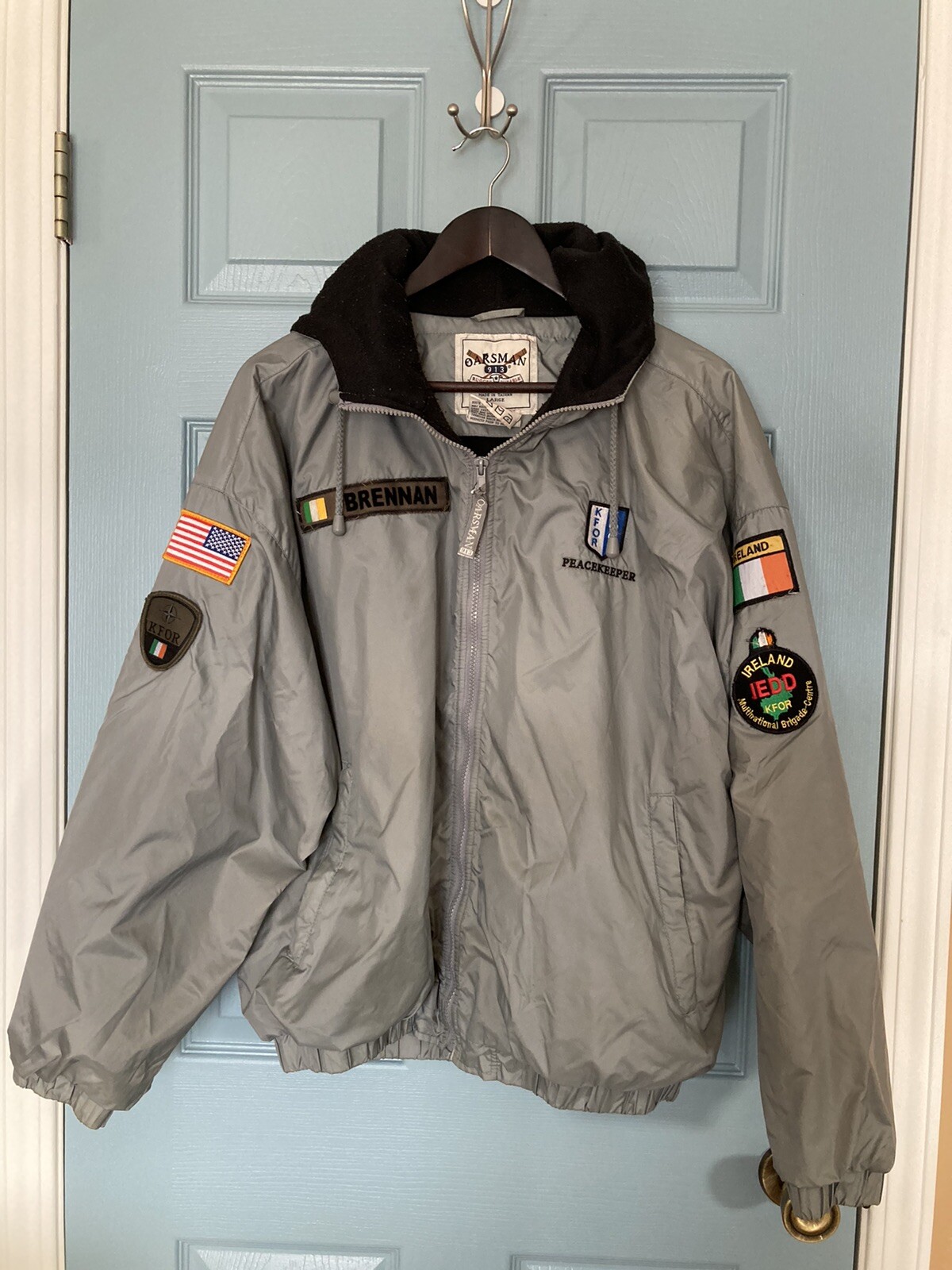 Mens Oarsman 913 Rare Ireland KFOR Peacekeeper Jacket With Multiple ...