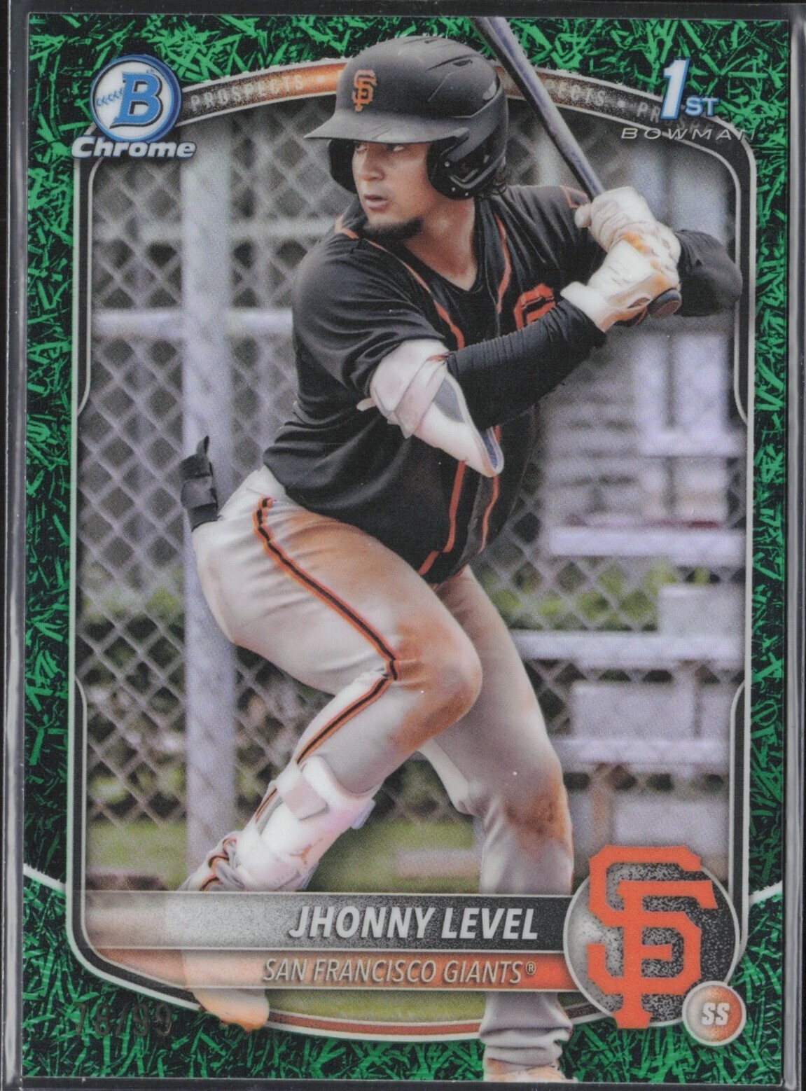 2025 Bowman - Chrome Prospects Jhonny Level #BCP-147 Green Grass ...