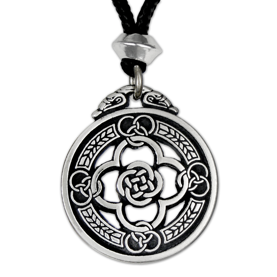 Warrior's Shield Celtic Jewelry Knot Pewter Pendant Protection Amulet ...