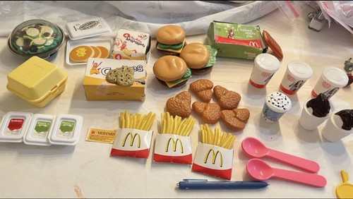 Vintage McDonald’s Play Food 46 Pcs Visor Register Key EUC | eBay