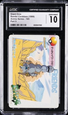 1999 POKEMON JPN BANDAI CARDDASS VENDING SER 5 #165 GIANT ONIX CGC 10 ...