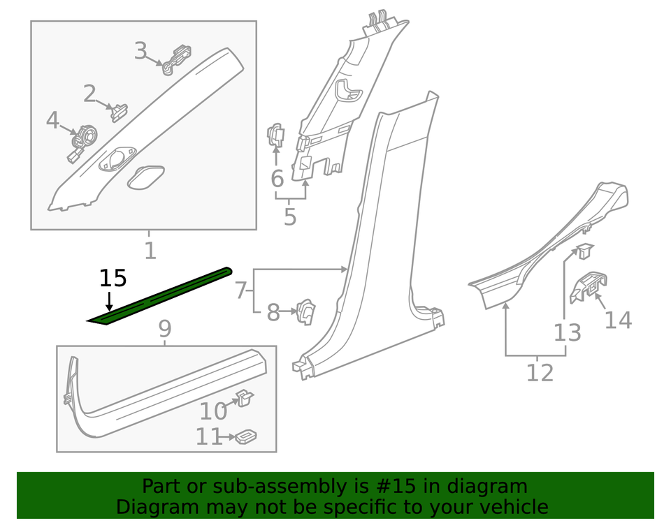 Genuine Front Side Door Sill Trim Plate 20934034 | eBay