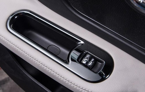 Garnish Trim Black Steel Fit For Mini Cooper Window Switch Button ...