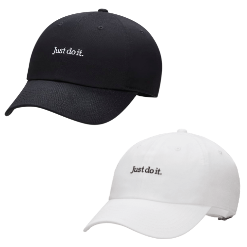 Nike Club Unstructured JDI Cap Just Do It 2 Colors Black White Unisex ...