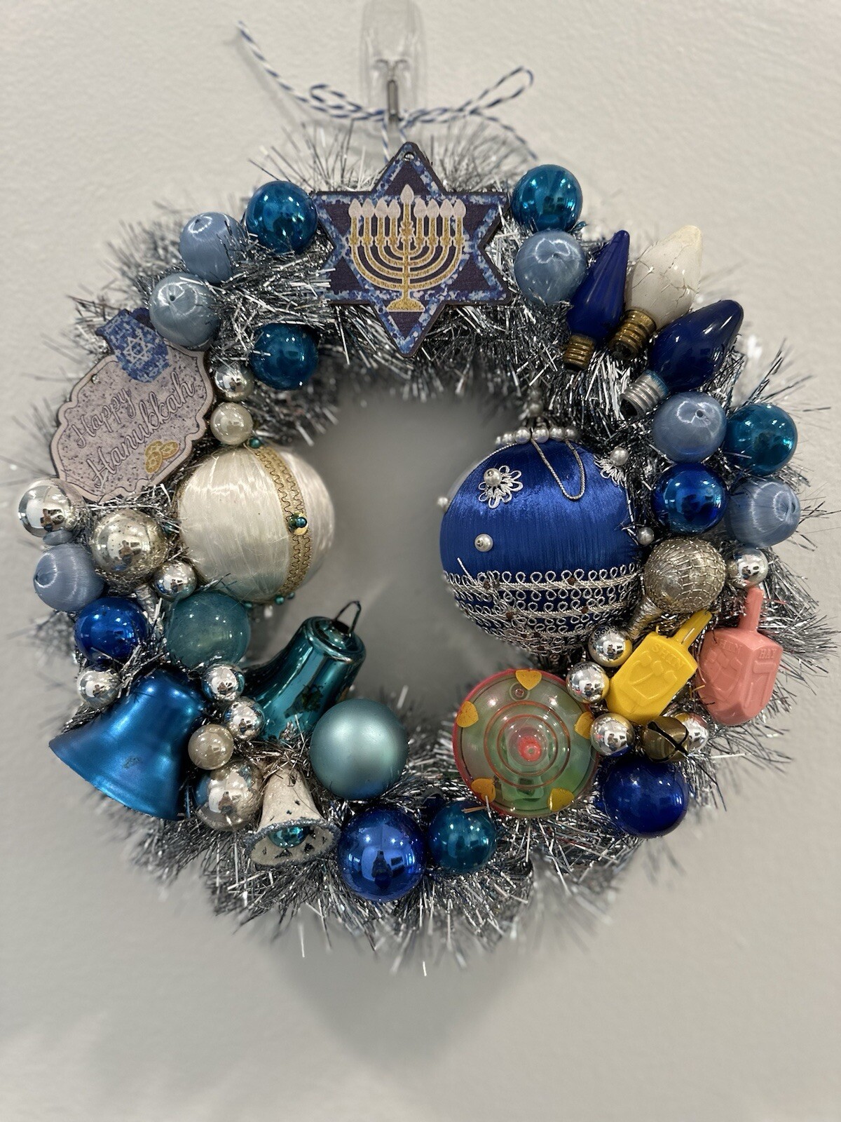 Handmade Hanukkah Holiday Ornament Wreath Vintage-Kitsch | eBay