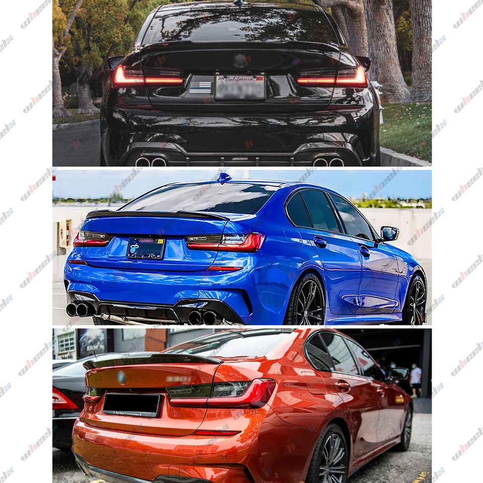 FOR 2019-2025 BMW G20 M340i 330i G80 M3 CS STYLE GLOSS BLACK TRUNK ...