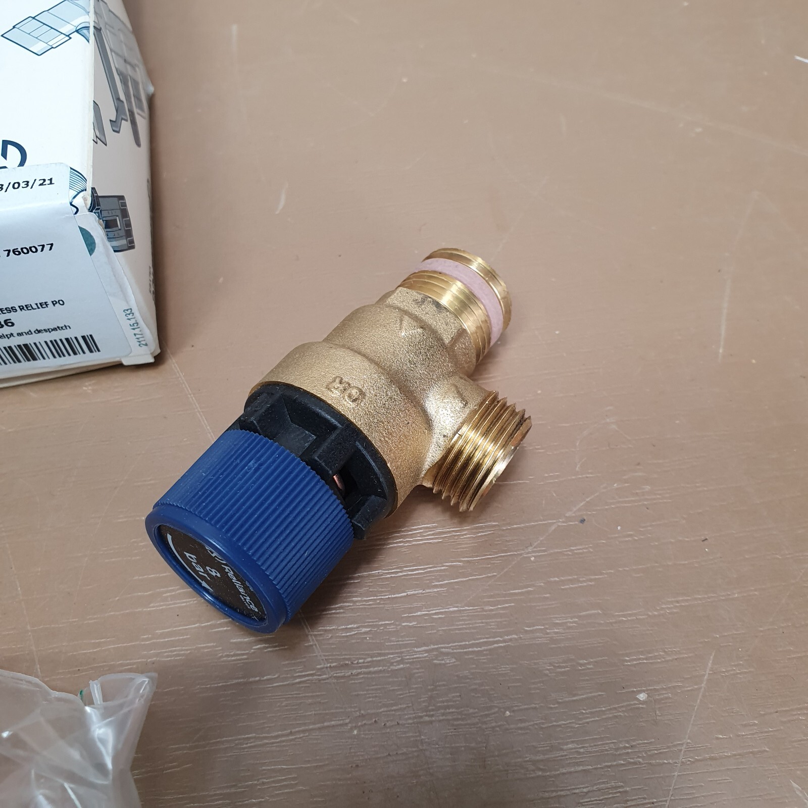 Reliance - 8 Bar Pressure Relief Valve 1/2" MBSP x 15mm PREL102044 ...