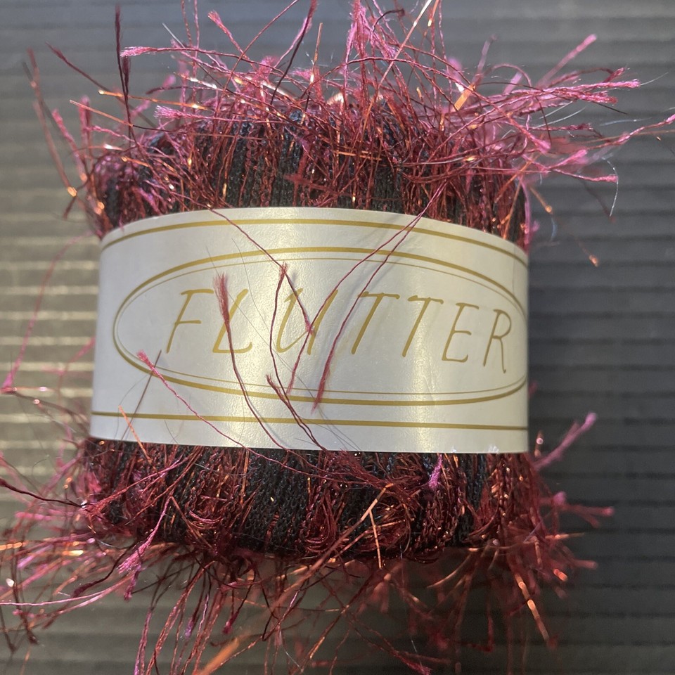 FLUTTER 139 Lot 1000 Maroon Knitting Eyelash Yarn Skein 75Yds 20G | eBay