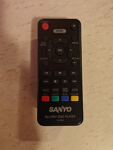 Sanyo Blu Ray Disc Player NC092 Remote Control | eBay