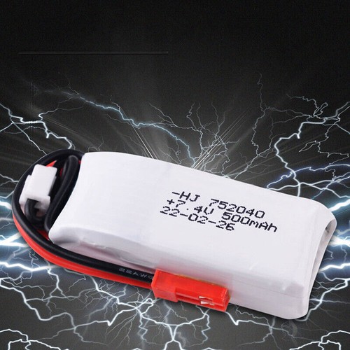 1Pcs 2S 7.4V 500mah 35C Lipo Battery JST Connector for Radiolink A560 ...