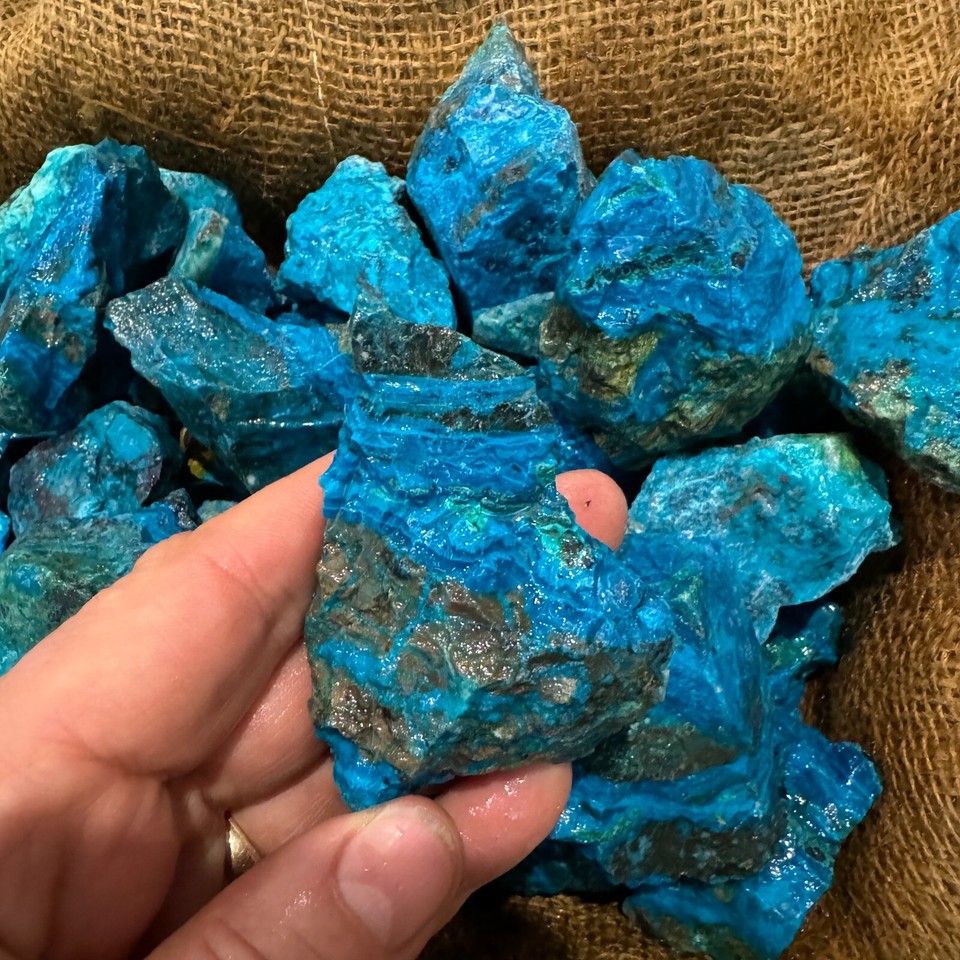 1000 Carat Lots of Blue Opalina Rough + a FREE faceted Gemstone *VERY ...