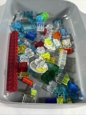 LEGO Bulk Lot Bricks Plates Tiles Misc 70+ Pieces Translucent - Washed ...
