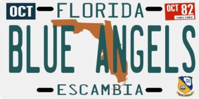 The Blue Angels Navy Flight Team 1982 FL License plate | eBay