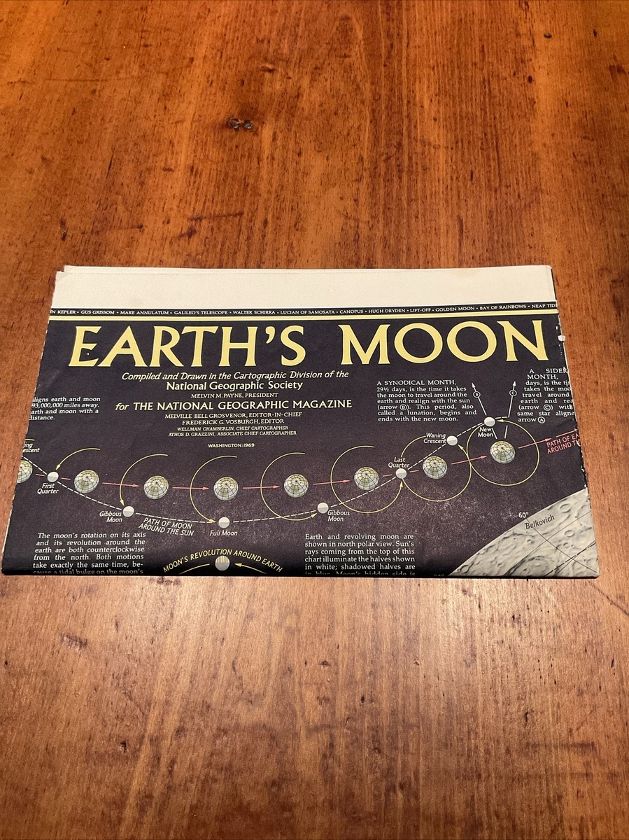 National Geographic Moon Map