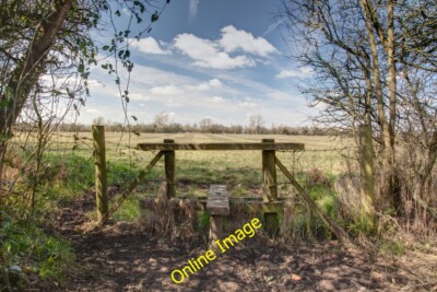 Photo 12x8 Stile into field Rowde From the bridleway this stile ...