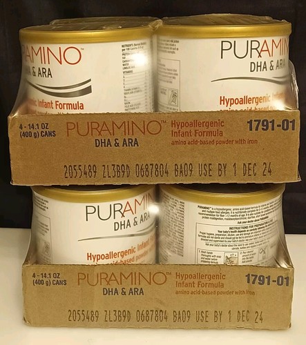 8 Can PurAmino DHA ARA Hypoallergenic Infant Formula Amino Acid Powder ...