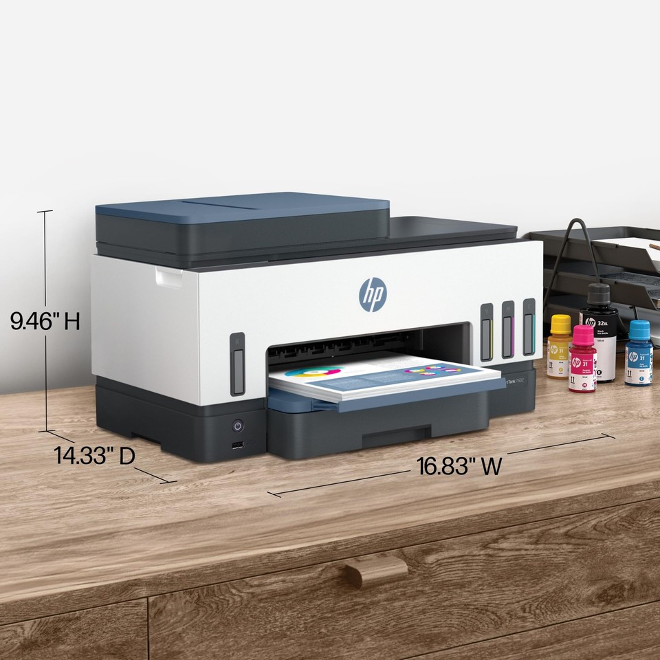 HP Smart Tank 7602 Wireless All-in-One Ink Tank Printer | eBay