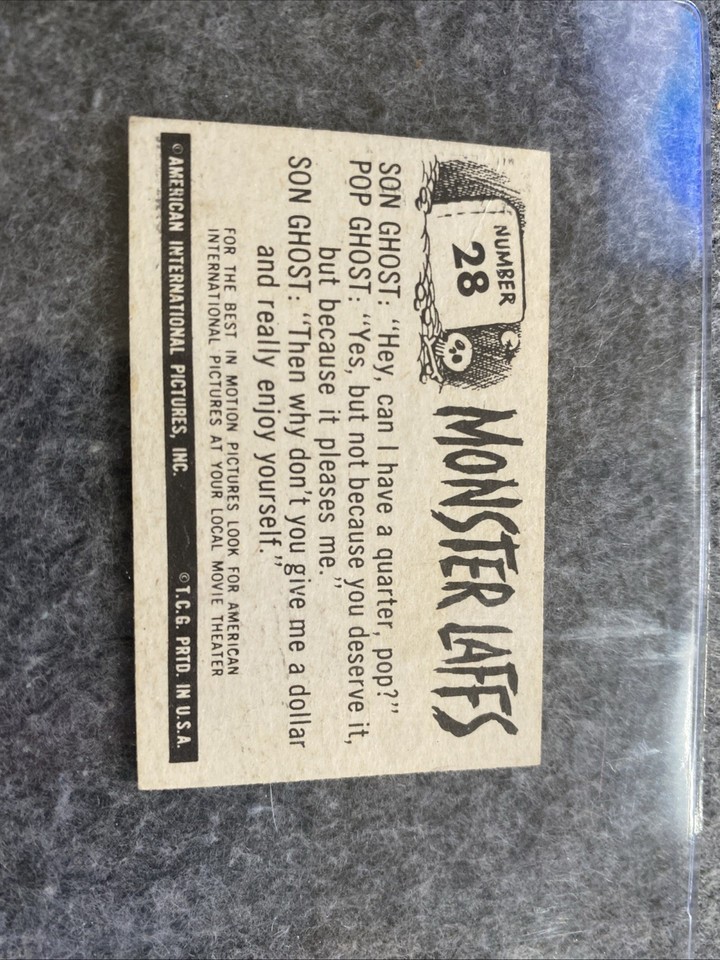 1963 Topps Monster Midgees Mini-Monster Laffs | #28 Manicure! - Ex-Nm ...