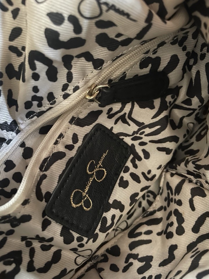 Jessica Simpson Black Purse Handbag Gold Details | eBay