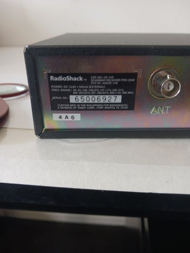 Radio Shack Cat No. 20-149 Scanning Receiver PRO-2046 Scanner | eBay
