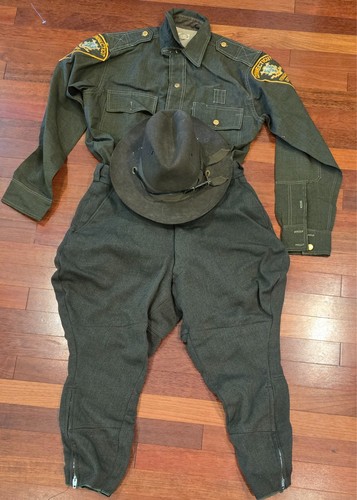 Vintage 1940s Connecticut Fish & Game Dept. Game warden uniform police ...