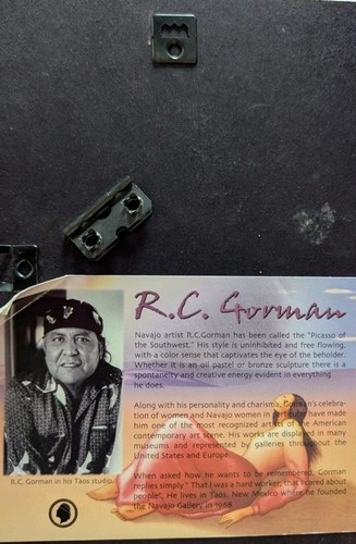 R.C. Gorman "Chinle Ruby-Throated Hummingbird" Ceramic Tile 7.75" x 5. ...