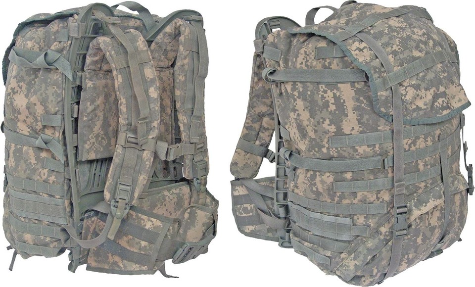 US MILITARY MOLLE II Large Rucksack Field Pack Complete Frame Pouches ...