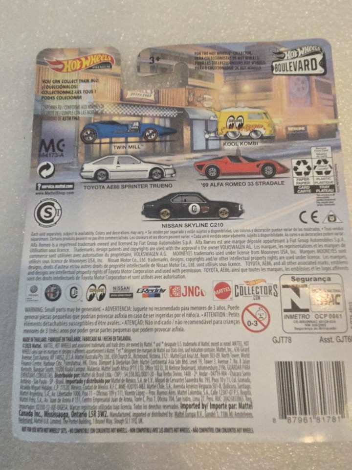 Hot Wheels Premium '69 ALFA ROMEO 33 STRADALE BOULEVARD REAL RIDERS RED ...