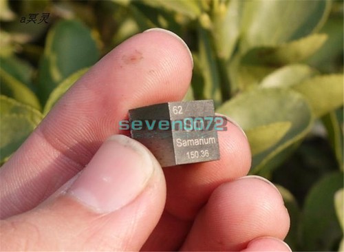 NEW 99.9% 10mm Cube High Purity Samarium Sm Metal Carved Element ...