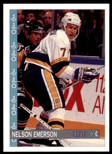 1992-93 O-Pee-Chee Nelson Emerson . St. Louis Blues #181 | eBay