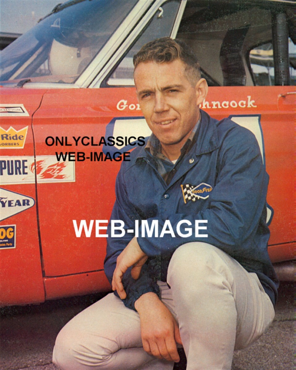 EARLY VINTAGE COOL GORDON JOHNCOCK STOCK CAR AUTO RACING INDY NASCAR ...
