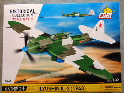 COBI 5745 - HISTORICAL COLLECTION - WWII Flugzeug ILYUSHIN IL-2 (1943 ...