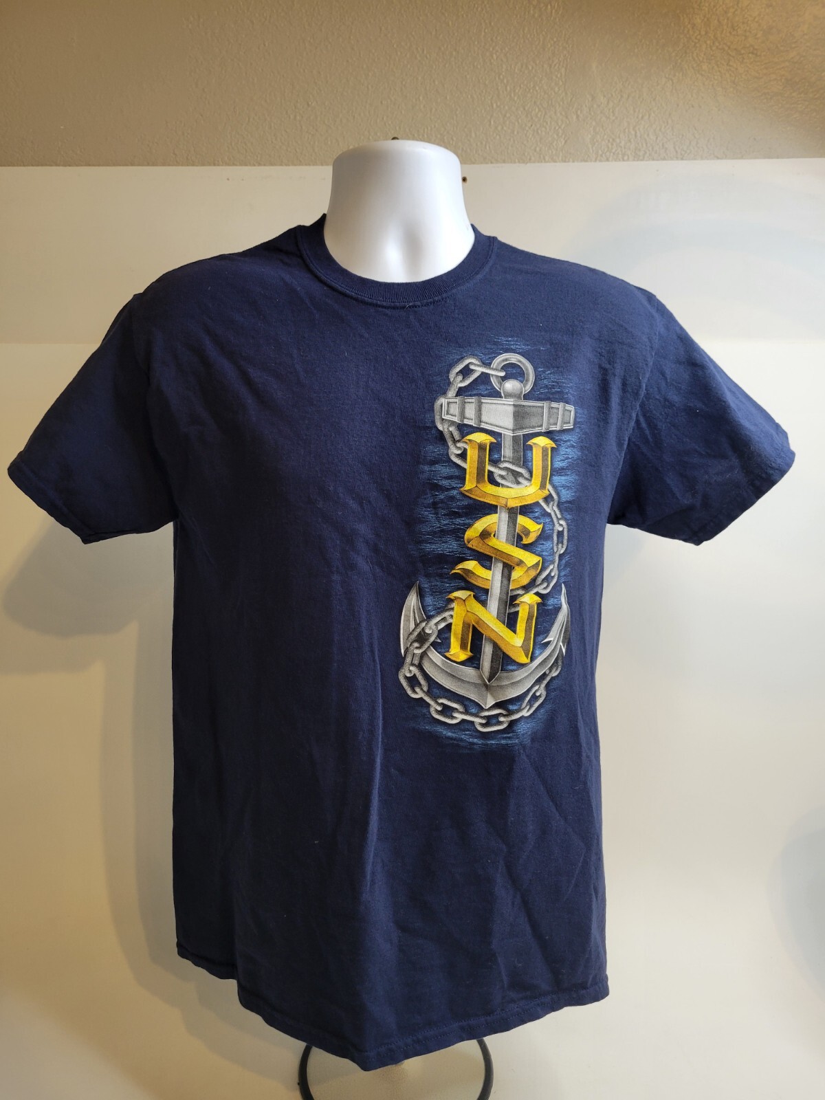 USN United States Navy Dark Blue Tshirt Size Medium 100% Cotton | eBay