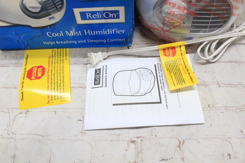 NIB: ReliOn Cool Mist Humidifier RCM 832N Silent Reli On | eBay