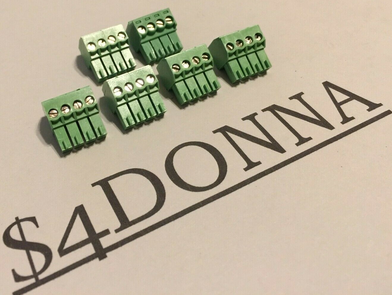 Crestron 6pc 4-Pin 3.5mm Phoenix connector captive screw wire blocks ...