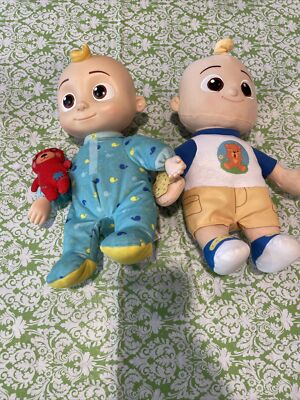 Cocomelon Bedtime JJ/Boo Boo JJ Interactive Plush Set | eBay